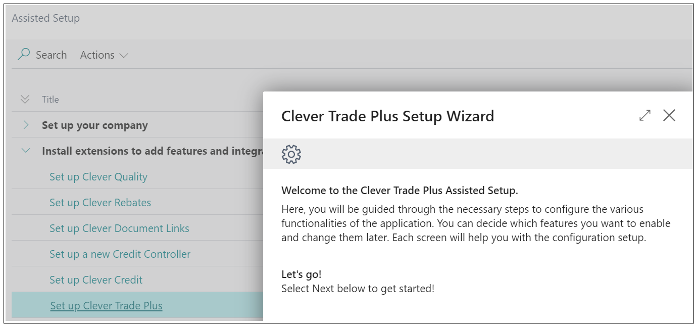 Clever Dynamics - Setup